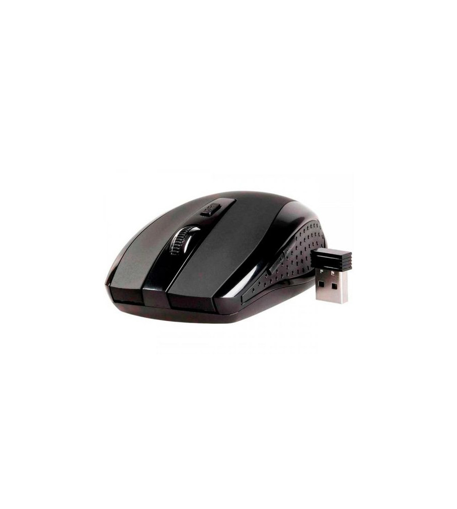 MOUSE KLIP XTREME INALAMBRICO ERGONOMICO 6 BOT. NANO USB - NEGRO
