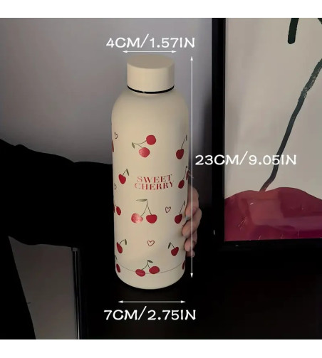 BOTELLA ACERO INOXIDABLE CHERRY